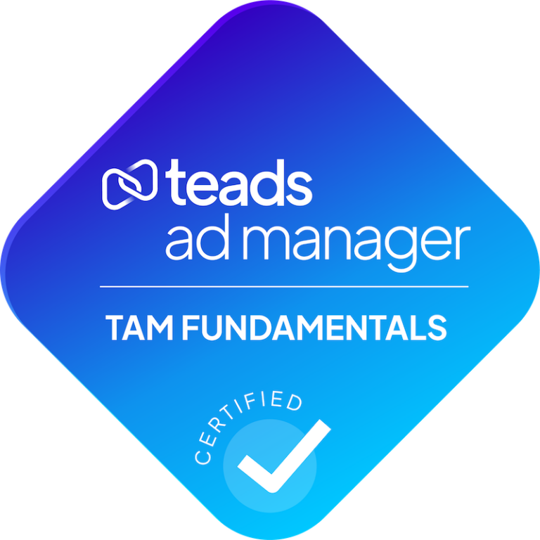 Teads Ad Manager Live Certification | Teads Academy